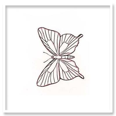 สอนวาดผีเสื้อ แบบไม่ได้ลงสี ลายเส้นขาวดำ ทำตามง่าย – Mumeaw